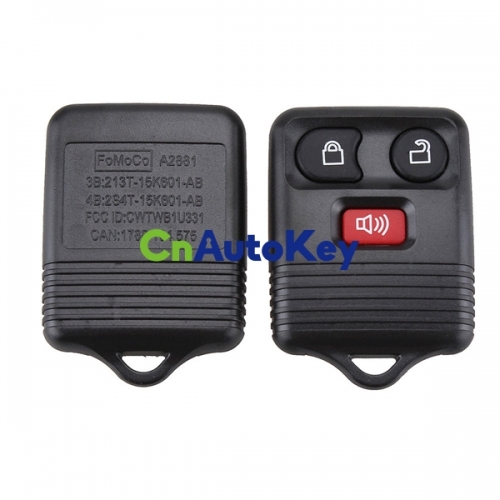 3 Buttons Remote Control Car Key Fob Clicker Transmitter Keyless Entry ...