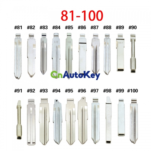 81-100 KD Xhorse JMD VVDI Remote Car Key Blade Blank for KD900-X2 For Renault Toyota BMW VW AUDI ...