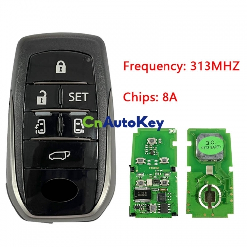 CN007129 For Toyota vellfire alphard smart remote key 314mhz H chip