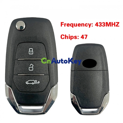 CN032010 OEM Flip Car Remote Key 433Mhz with ID47 Chip for MAXUS ...