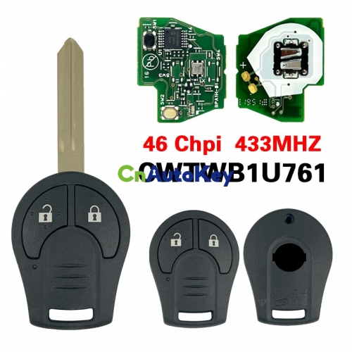 CN027020 Genuine NISSAN Micra key head remote, 2buttons, FCC ID ...