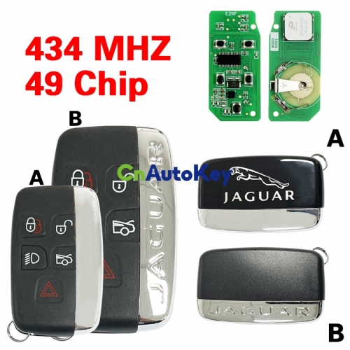 CN025002 Smart Remote Key Fob 5 buttons 433mhz with ID49 CHIP for ...
