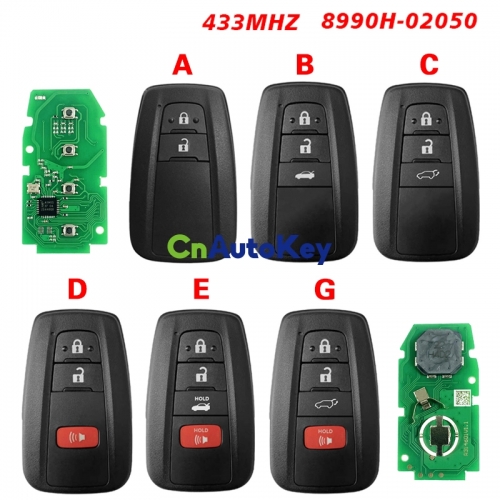 CN007269 For Toyota Corolla 2019+ Smart Key, 2/3/4Buttons, B2U2K2R ...