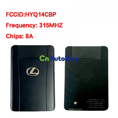 CN052079 OEM unlocked LEXUS HYQ14CBP smart card key keyless entry ...