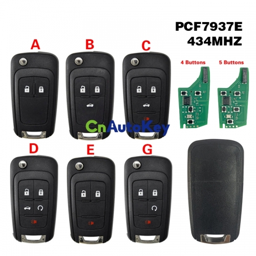 CN014058 2011-2016 Chevrolet Cruze Entry Remote Flip Key Fob 434MHZ(FCC ...